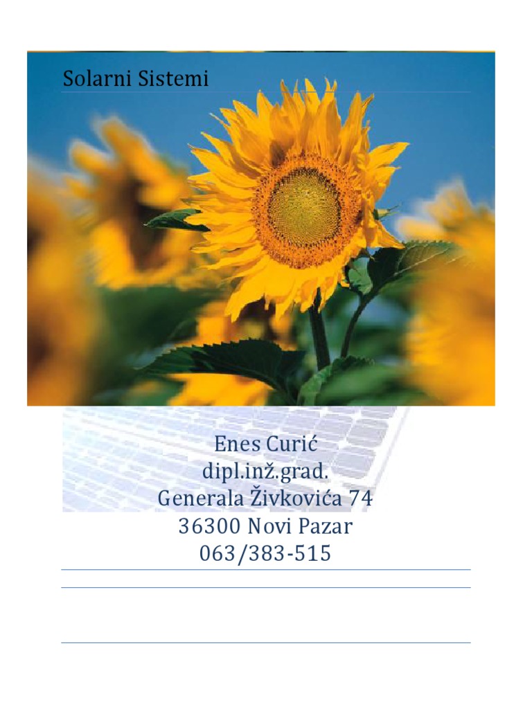 Solarni Sistemi | PDF