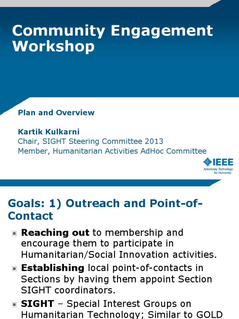 Community Engagement Workshop Plan Pdf Learning Science