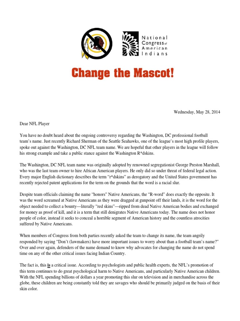 NFL Players Letter | PDF