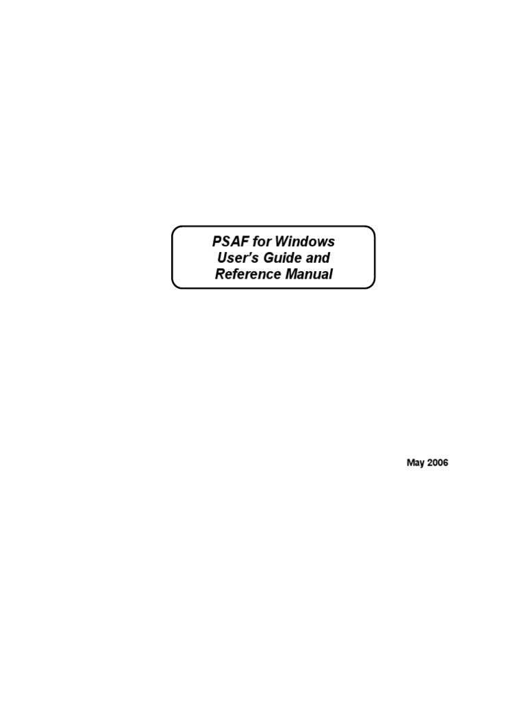 Psaf Pdf Microsoft Windows Transformer