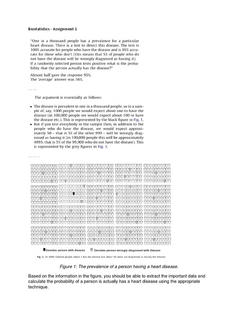 Biostatistics Assignment 1 Pdf Statistics Scientific Method