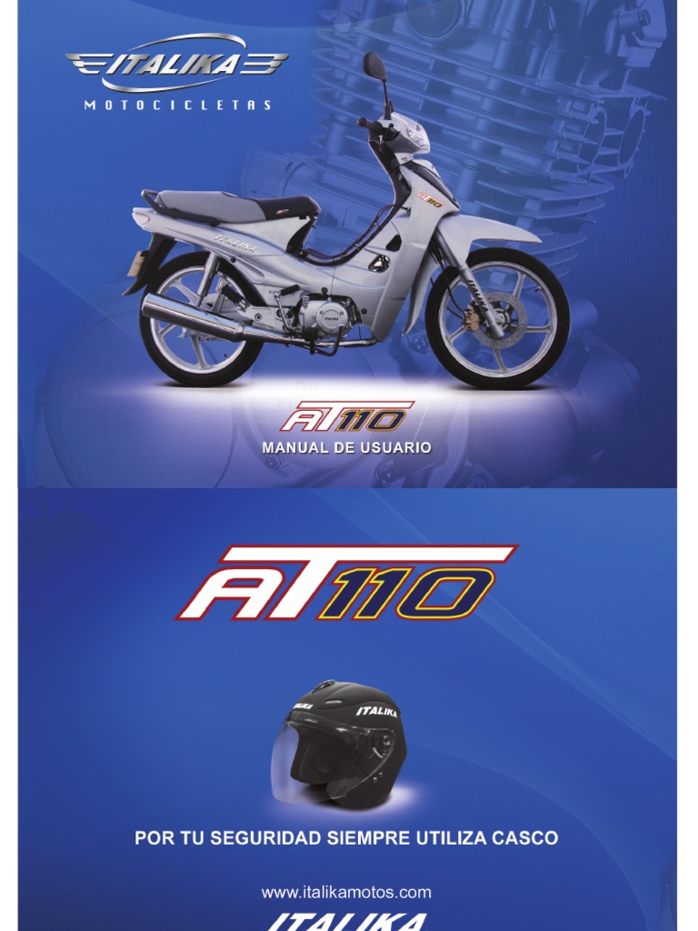 At110 Manual Moto Italika | PDF | Motocicleta | Carburador