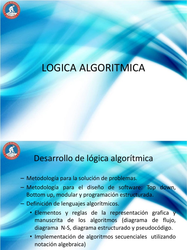 Presentacion II Logica Algoritmica - Pps | PDF | Algoritmos | Lenguaje ...
