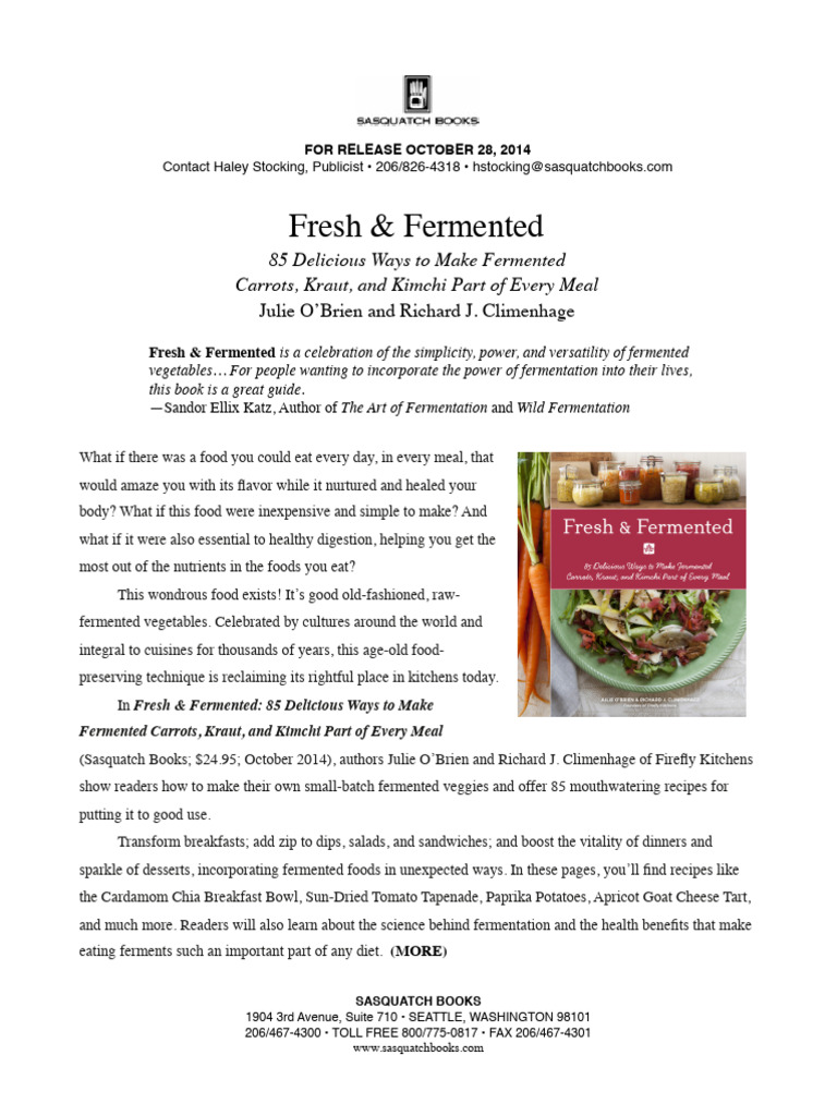 Fresh Fermented Pdf Fermentation In Food Processing Meal
