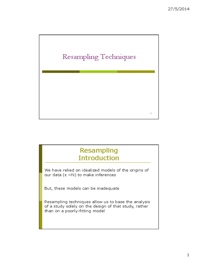 Lecture 14 Sas Bootstrap And Jackknife Pdf Resampling Statistics Bootstrapping Statistics