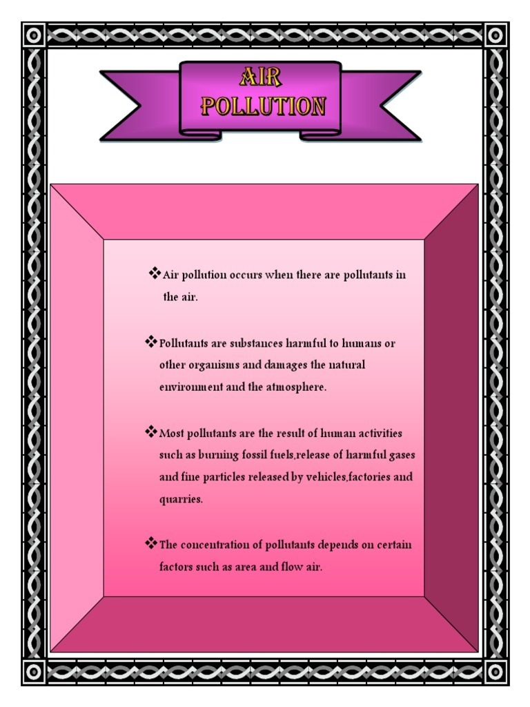 Air Pollution Science Folio - by Hanisah | PDF | Air Pollution ...
