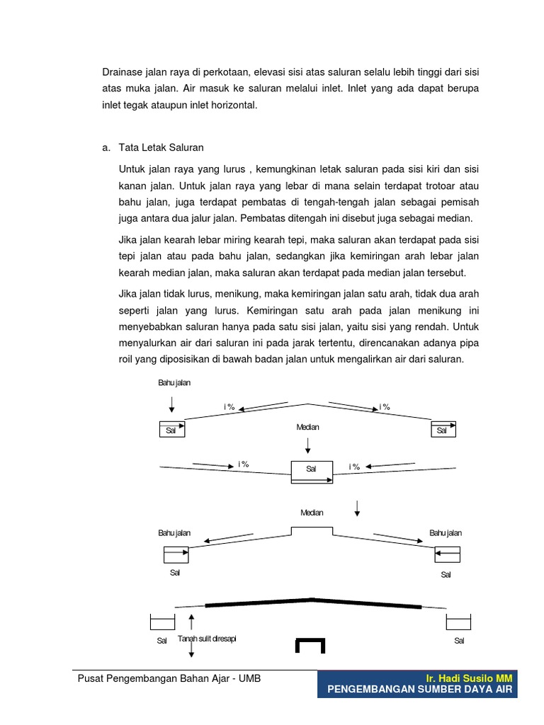 Analisis Inlet Drainase Jalan Raya | PDF | Bisnis