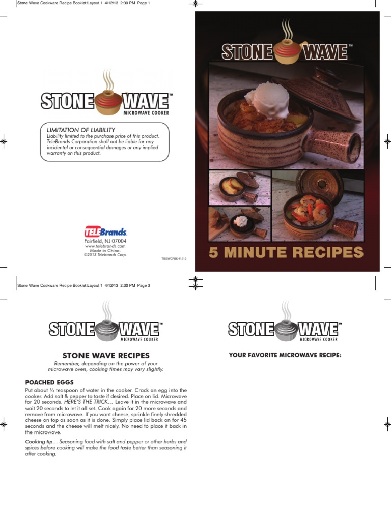 Stone Wave Cookbook | PDF | Bread Crumbs | Teaspoon