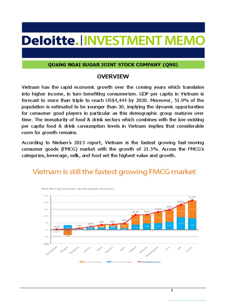 Investment Memo For Deloitte | PDF | Economic Growth | Soybean