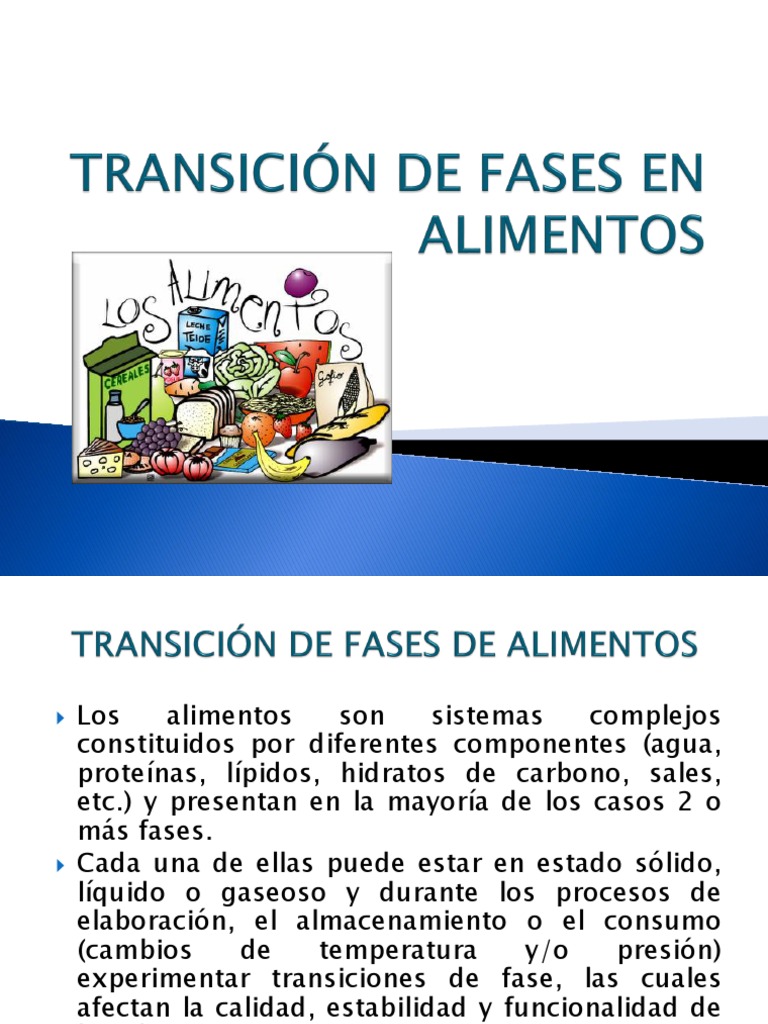 Transición de Fases en Alimentos | PDF | Sólido amorfo | Calor