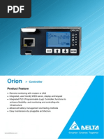 Datasheet - Delta ORION Controller | PDF | Programmable Logic Controller | Rectifier