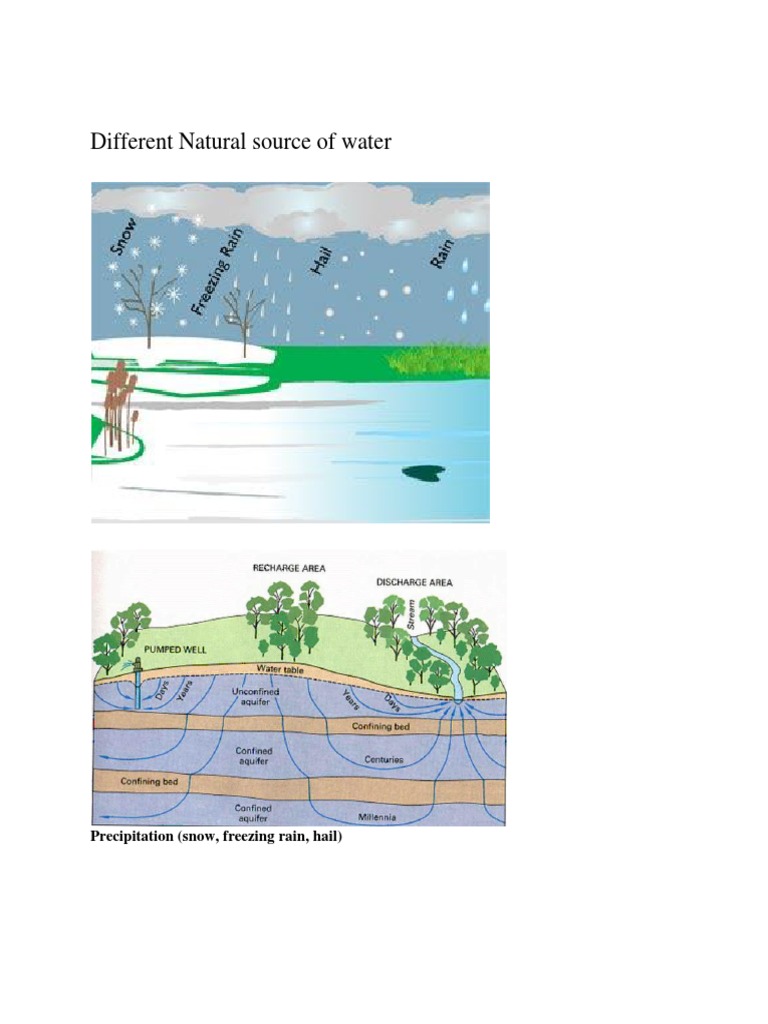Natural Sources of Water Explained | PDF | Physical Geography | Hydrology