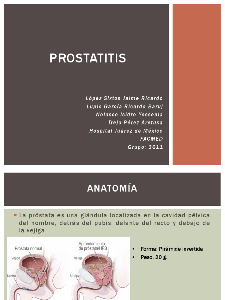 PROSTATITIS BACTERIANA CRÓNICA Ric | PDF | Especialidades Medicas ...