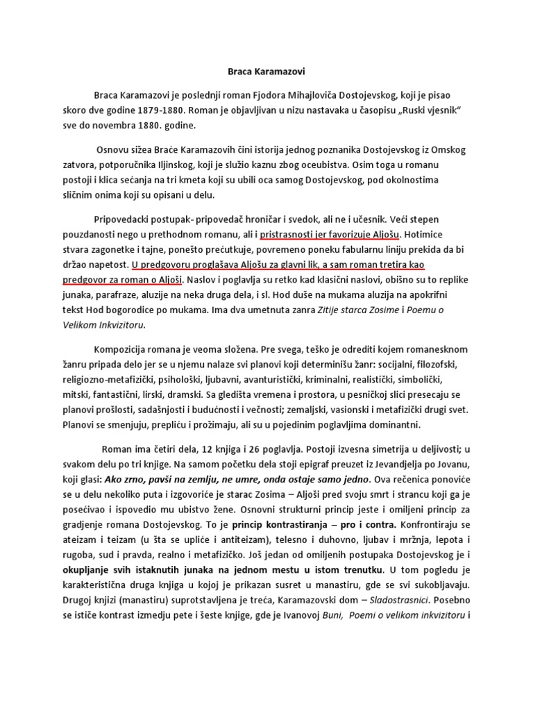 Braca Karamazovi | PDF