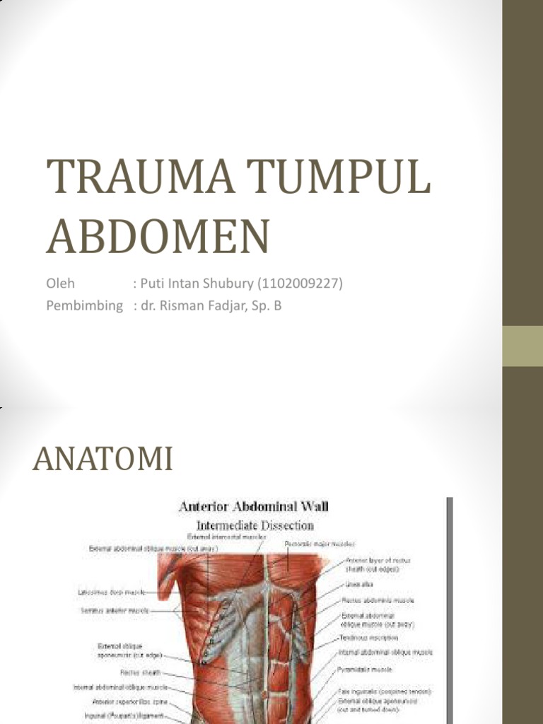 Trauma Tumpul Abdomen | PDF