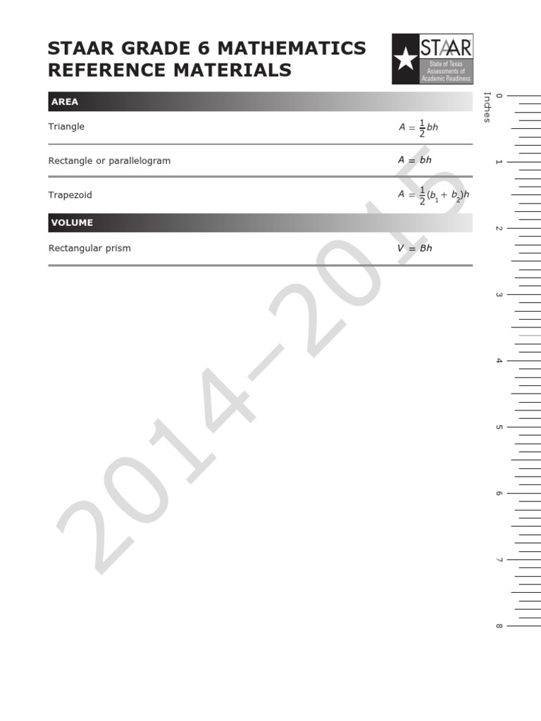2014-2015 Staar Chart | PDF