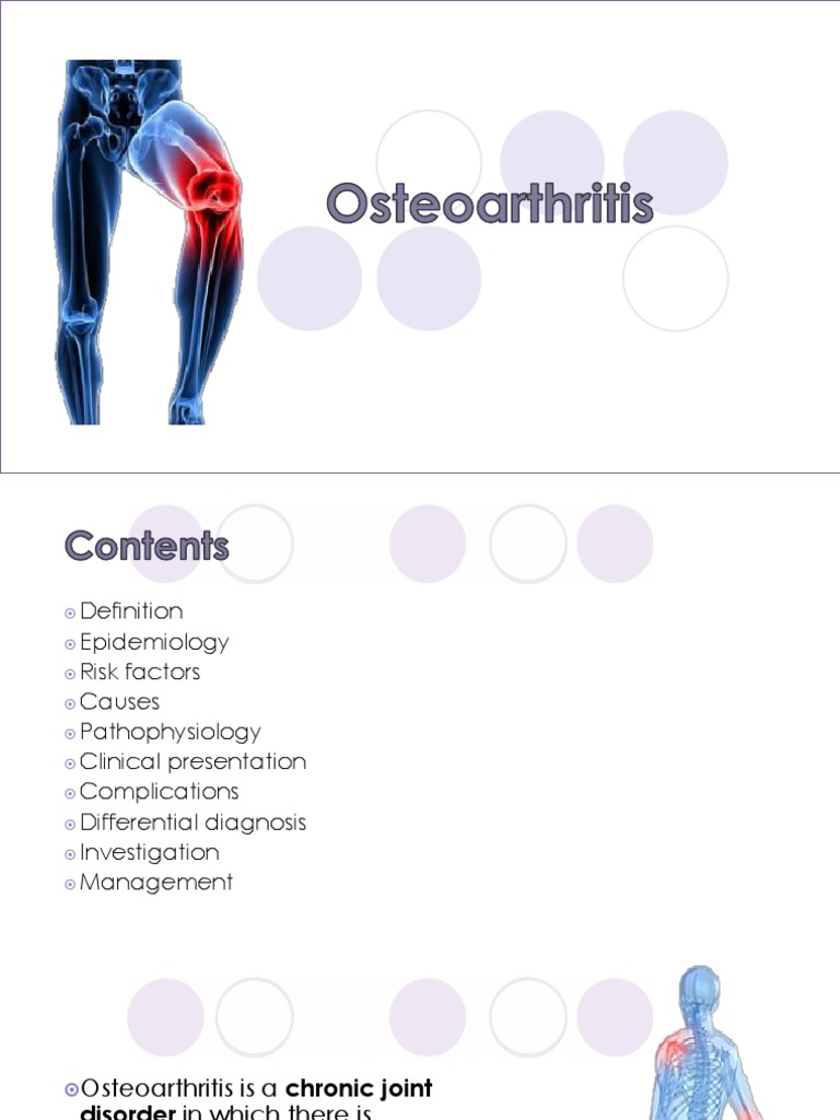Osteoarthritis.pptx | Joint | Osteoarthritis