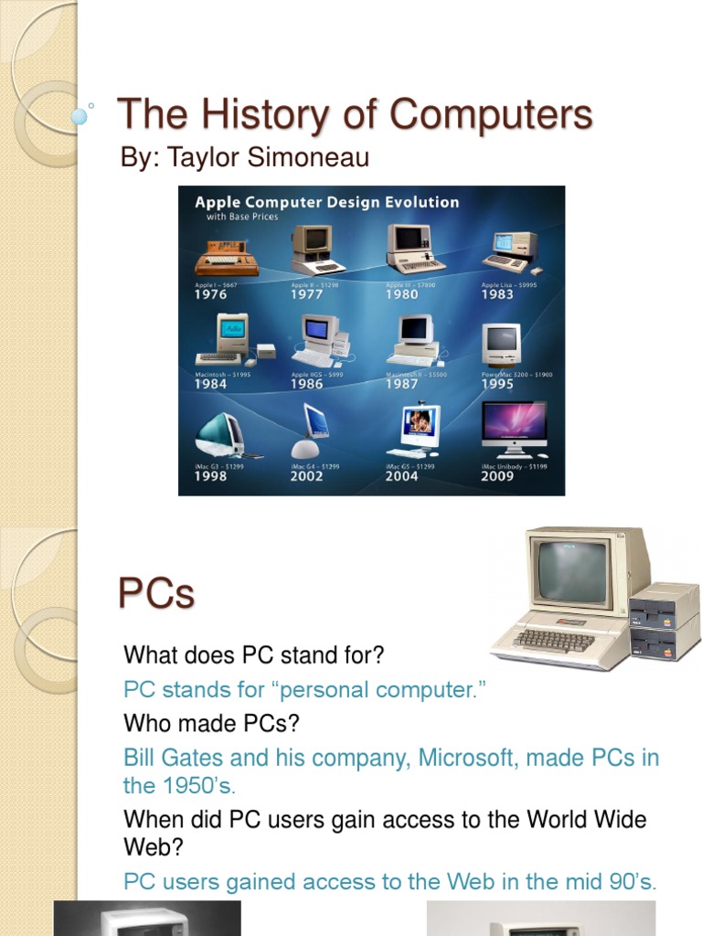 The History of Computers | PDF | Personal Computers | Apple Inc.