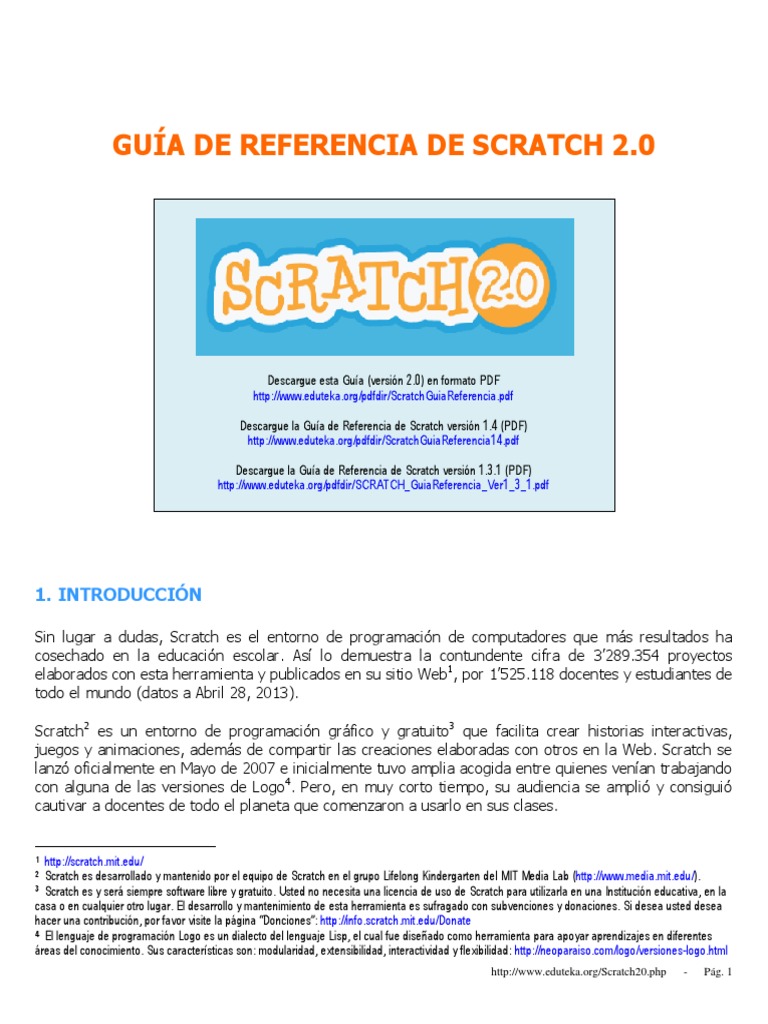 Manual-Scratch 2 | Descargar gratis PDF | Scratch (lenguaje de ...