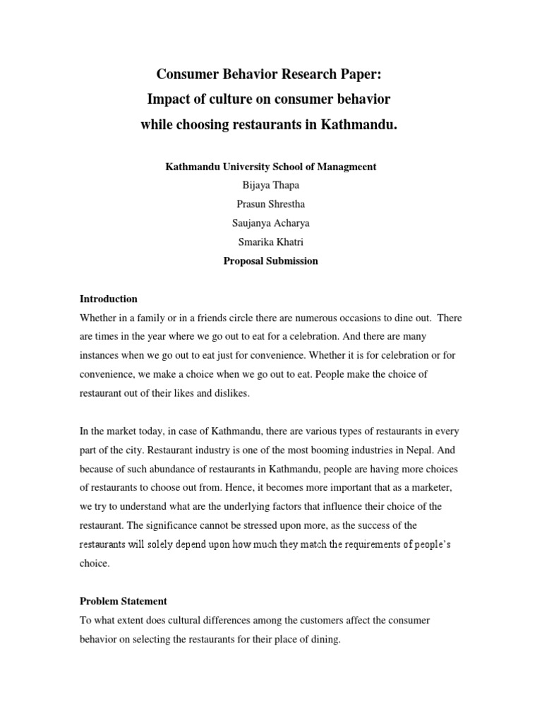 Culture and Consumer Behavior | PDF | Consumer Behaviour | Behavior