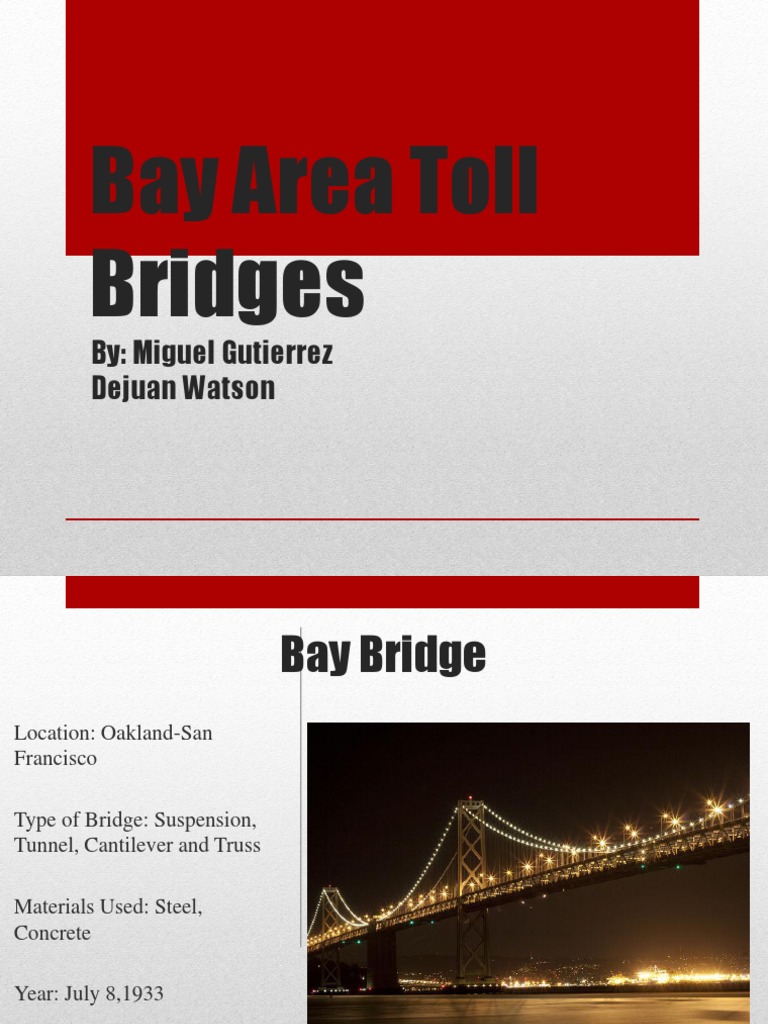 Bay Area Toll Bridges Overview | PDF