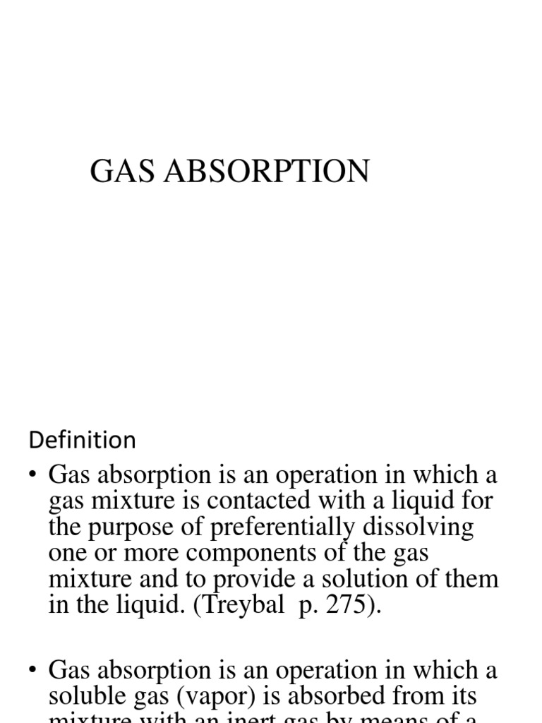 Gas Absorption | Solubility | Solution