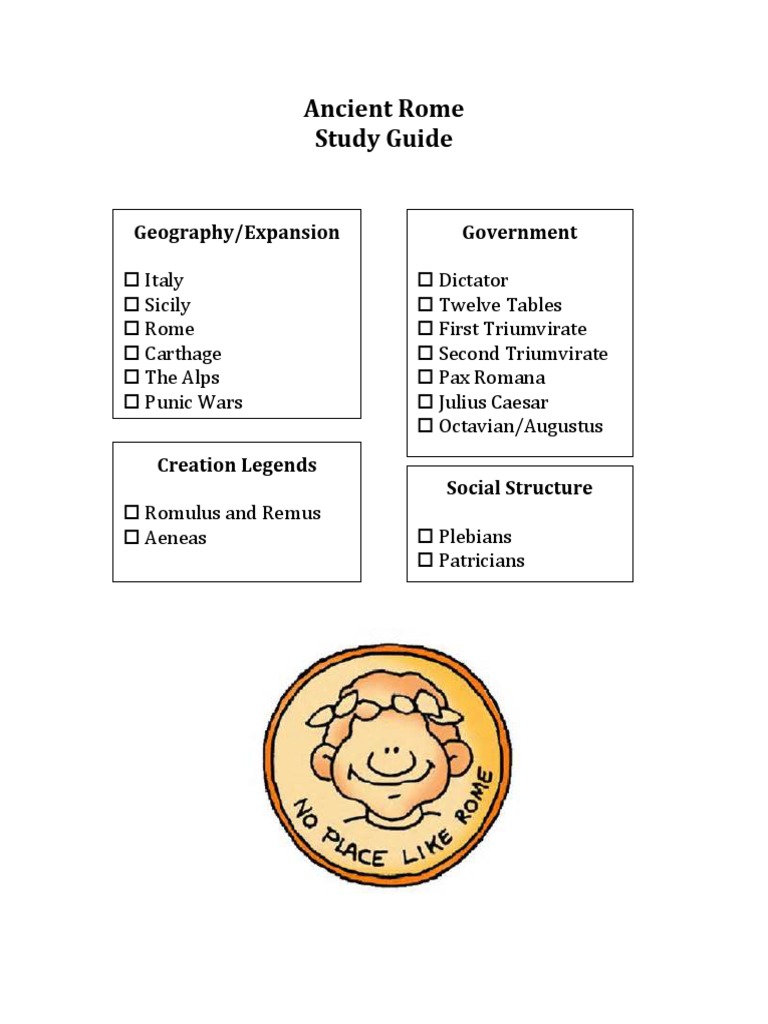 Ancient Rome Study Guide | PDF