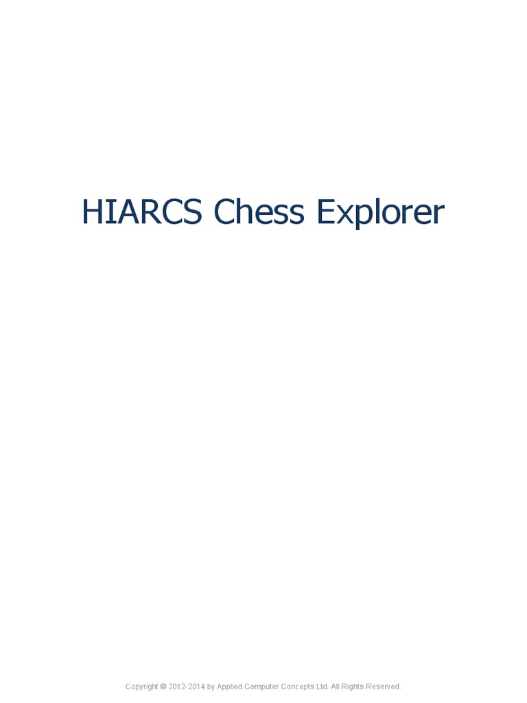 HIARCS Chess Explorer | Download Free PDF | Chess Openings | Chess Theory
