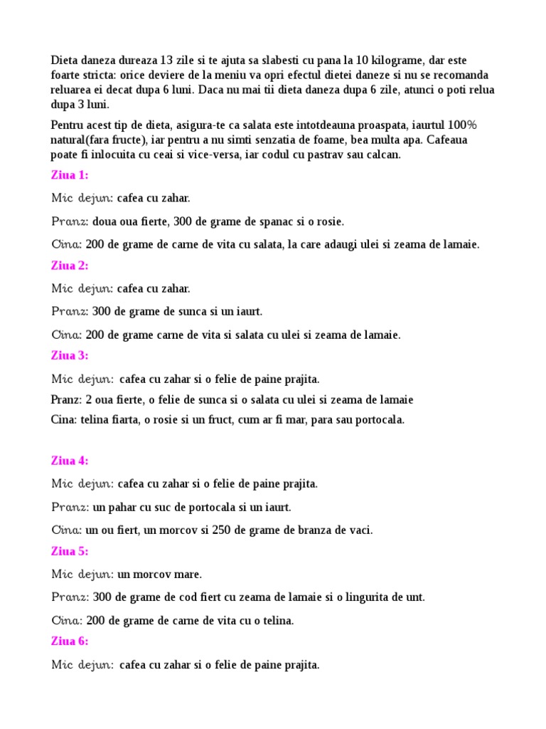 Dieta Daneza | PDF
