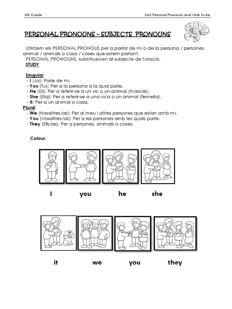 Personal Pronouns and Verb To BE | PDF | Syntactic Relationships | Syntax