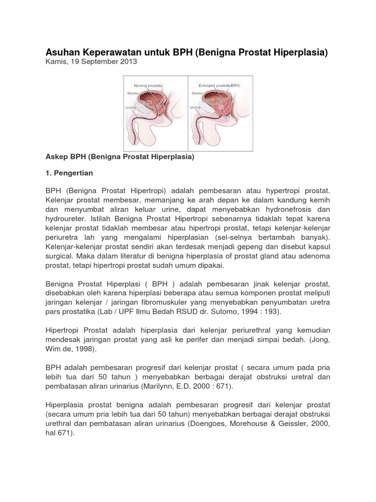 Asuhan Keperawatan Untuk BPH | PDF