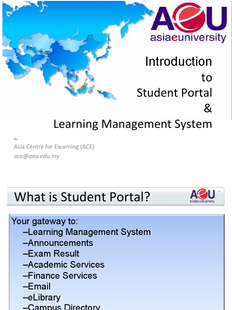 1) Introduction to Student Portal & Lms | Computing | Technology
