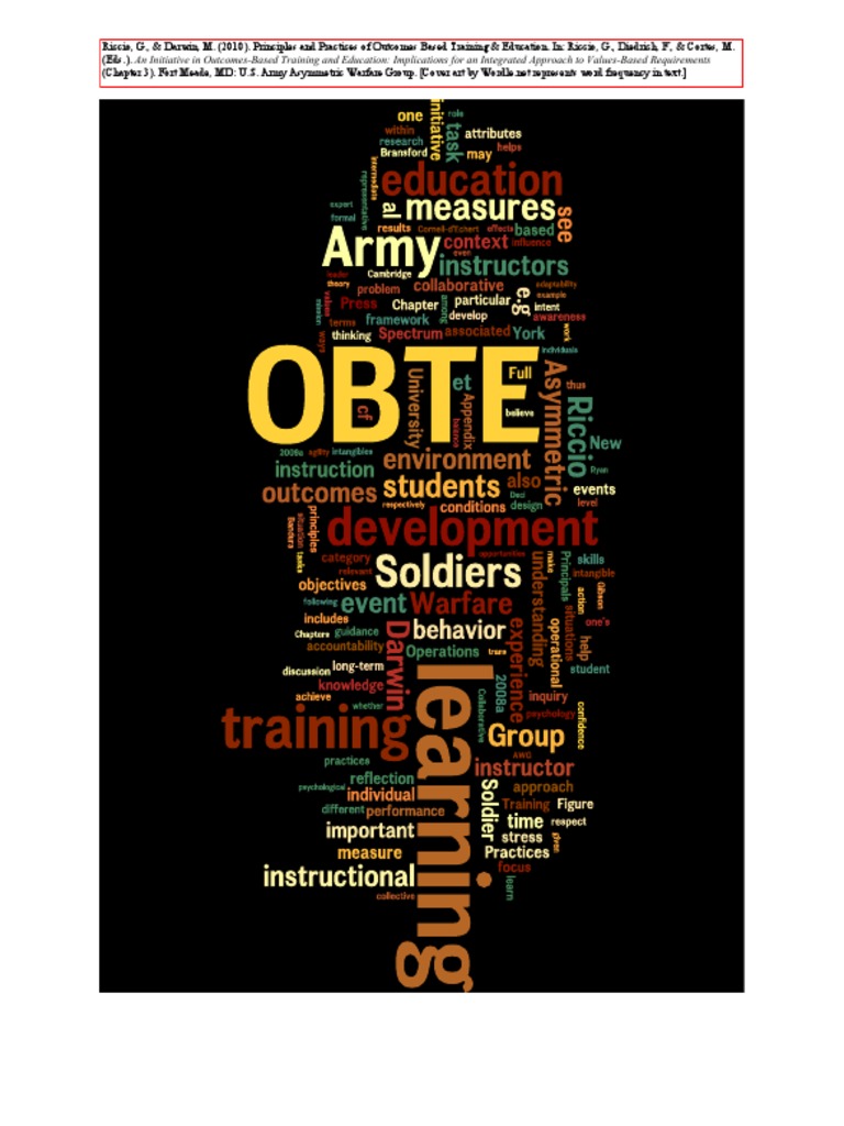Principles and Practices of Outcomes Based Training & Education | PDF ...