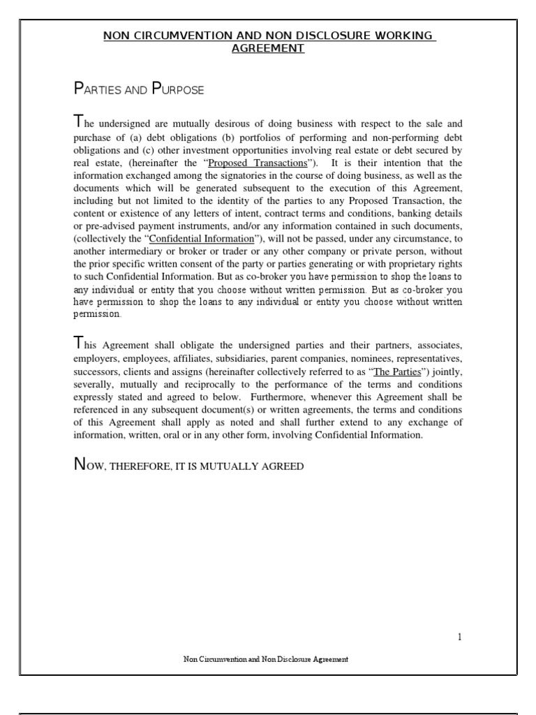 New NCND Agreement | PDF | Financial Transaction | Arbitration