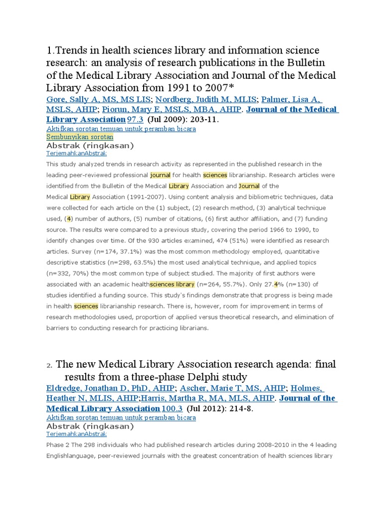 Gore, Sally A, MS, MS LIS Nordberg, Judith M, MLIS Palmer, Lisa A, MSLS ...