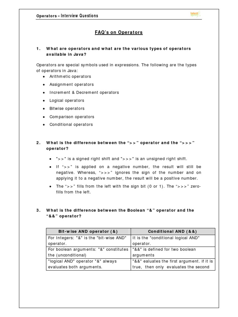 Operators | Download Free PDF | Method (Computer Programming) | Class ...