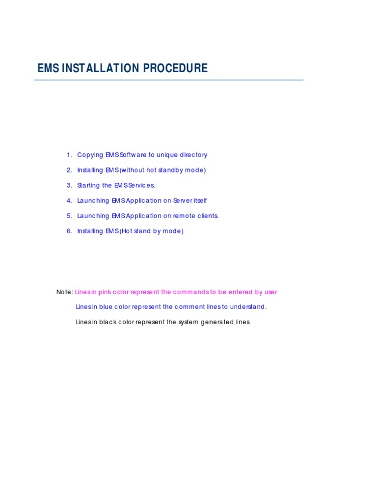 4 EMS Installation Procedure | PDF | File Transfer Protocol | Computer Engineering