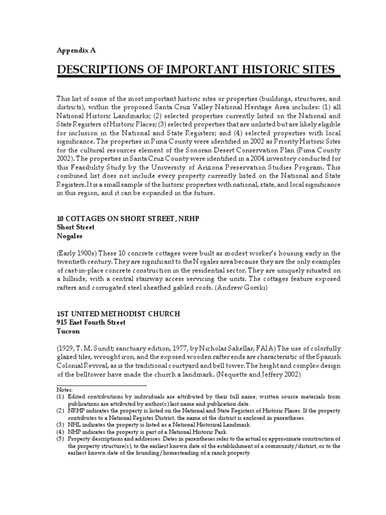 Appendix A | PDF | Tucson | Architectural Design