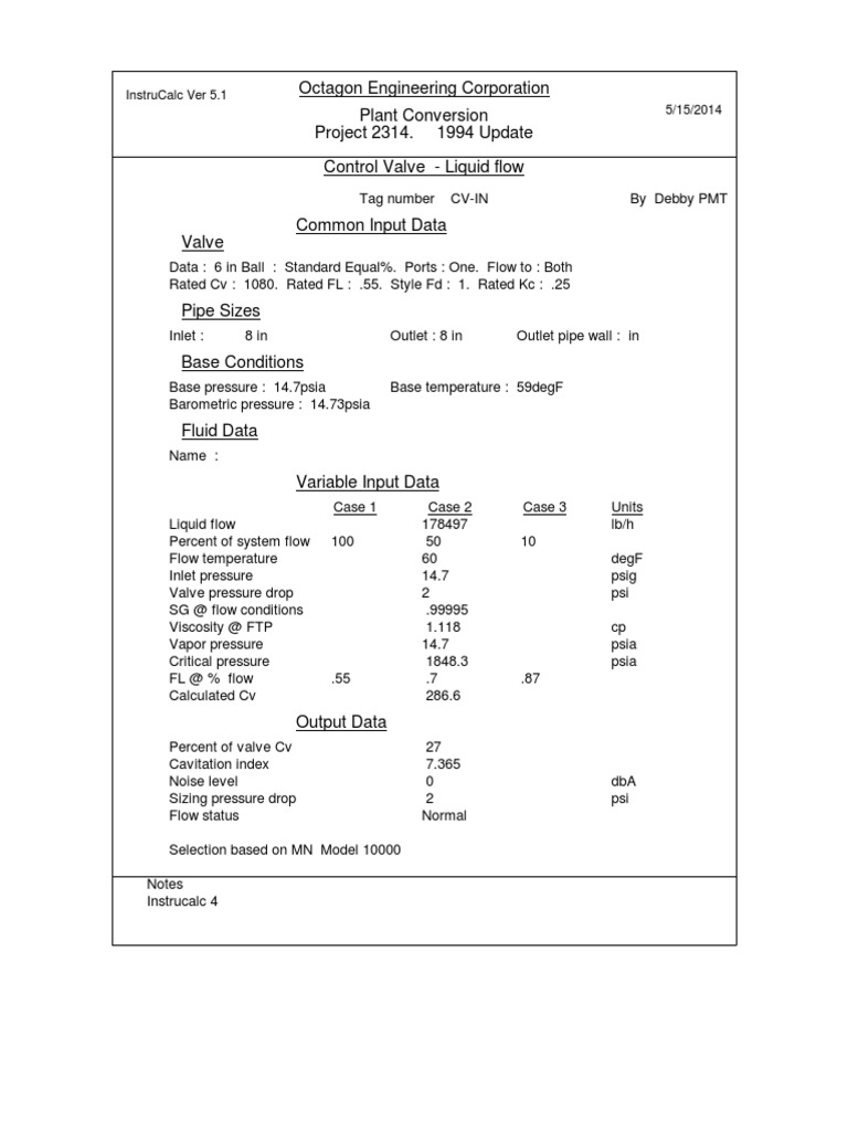 InstruCalc Programs | PDF