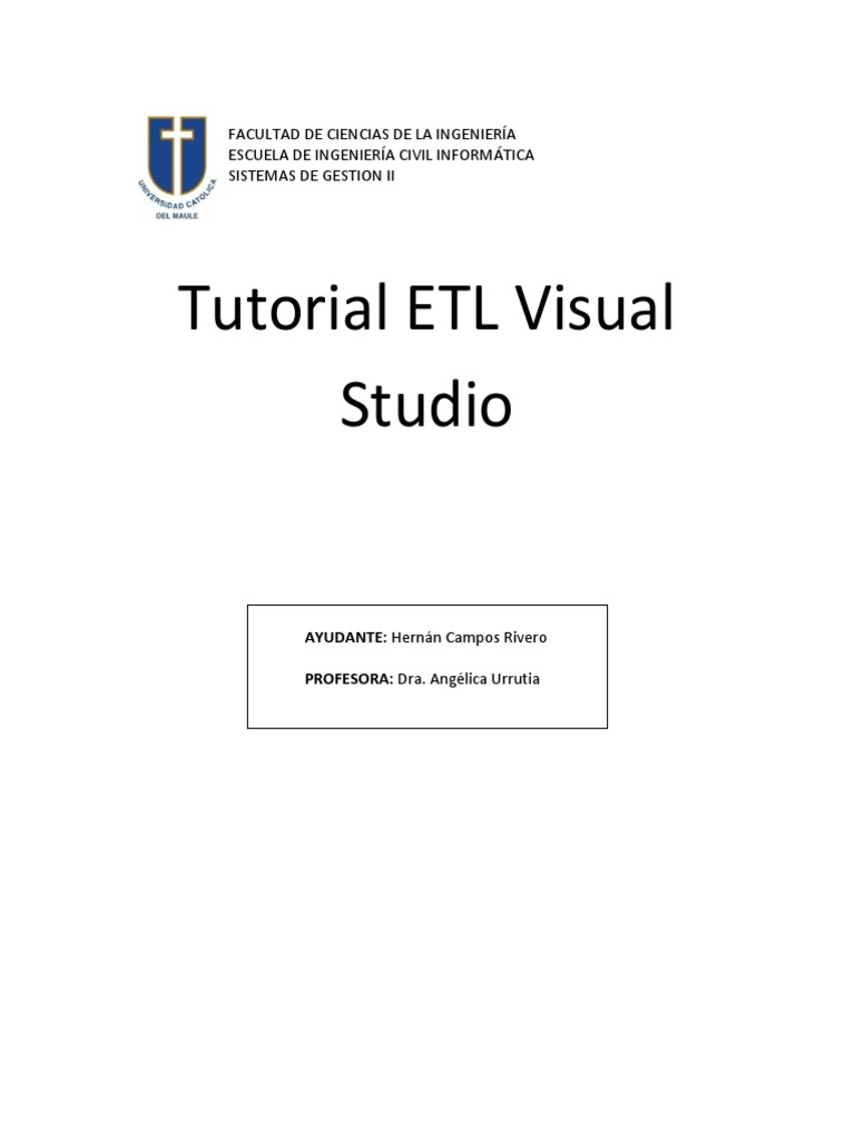Tutorial ETL Visual Studio 2008 | PDF | Point and Click | Servidor SQL ...