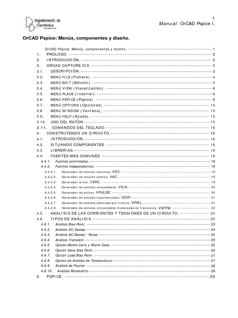 Tutorial PSPICE | PDF
