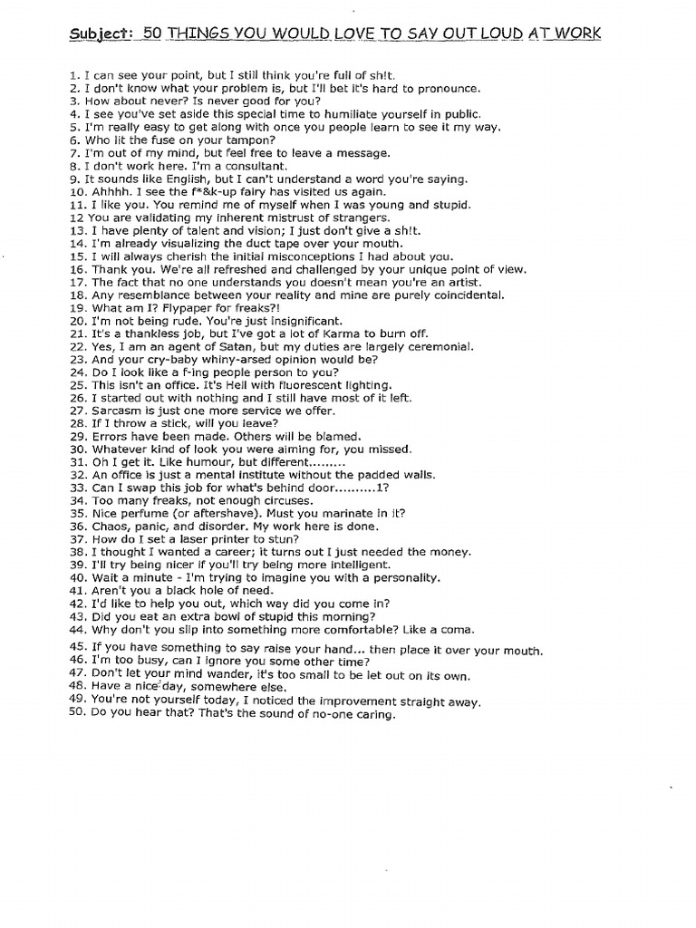 50 Phrases For Work | PDF | Self-Improvement
