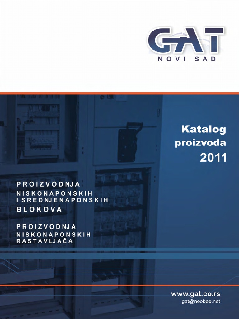 GAT Doo Novi Sad - Katalog Proizvodnje 2011-1 | PDF
