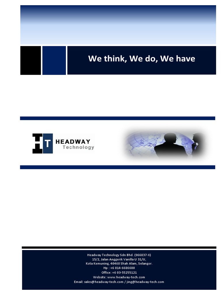 Headway Technology Sdn. Bhd. Product Catalogue | PDF | Personal ...