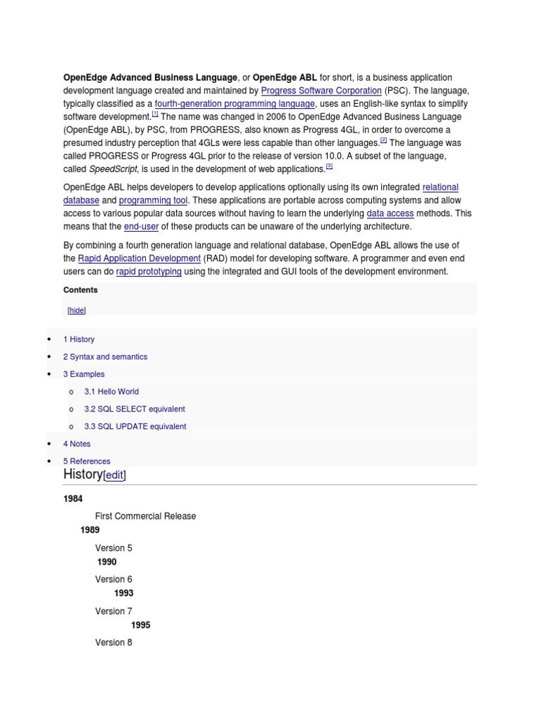 OpenEdge Advanced Business Language | PDF | Software Development | Application Software