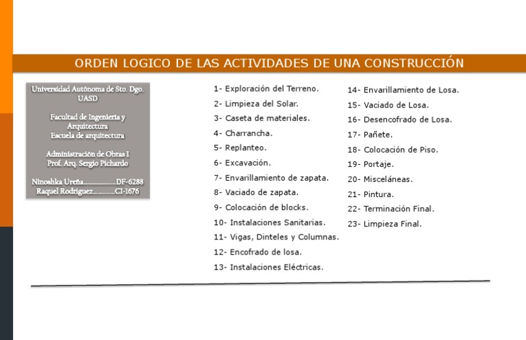 Obra Orden Logico 2 MOD | PDF