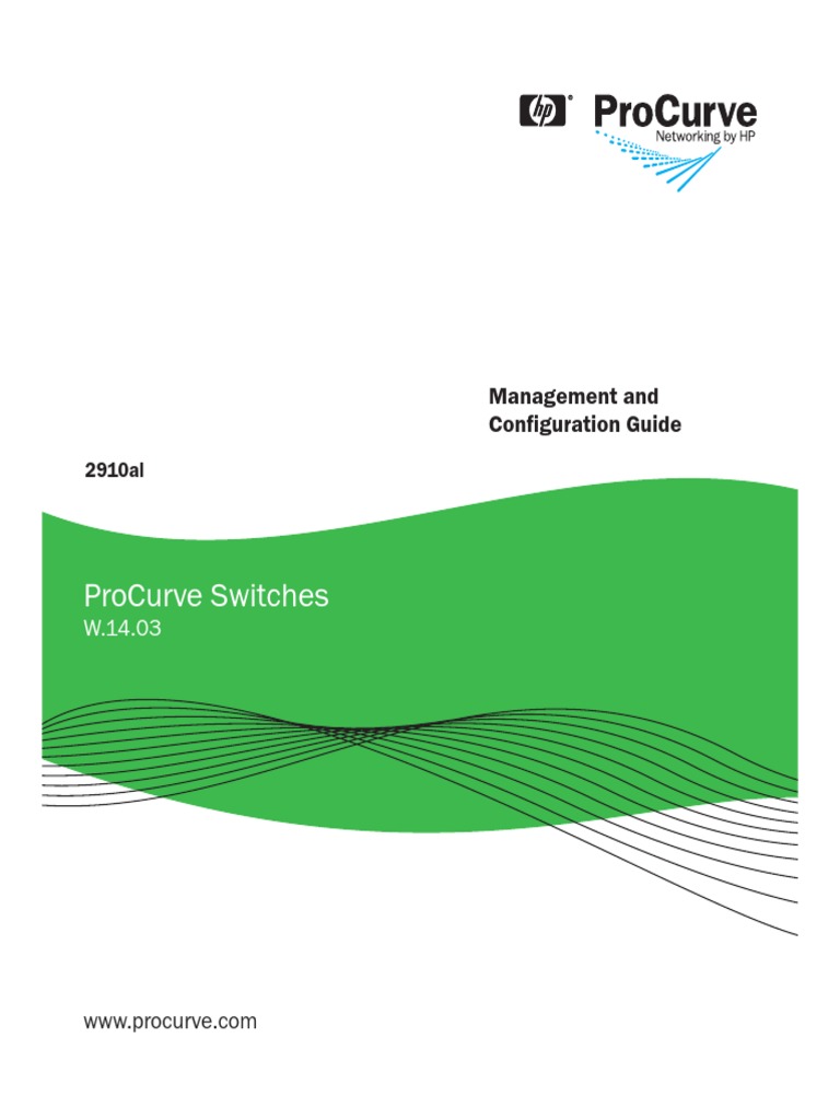 HP ProCurve - Management and Configuration Guide W.14.03 | PDF | Computers