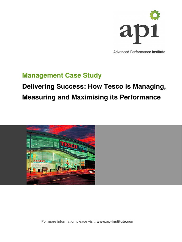 Delivering Success Tesco Performance | PDF | Tesco | Retail