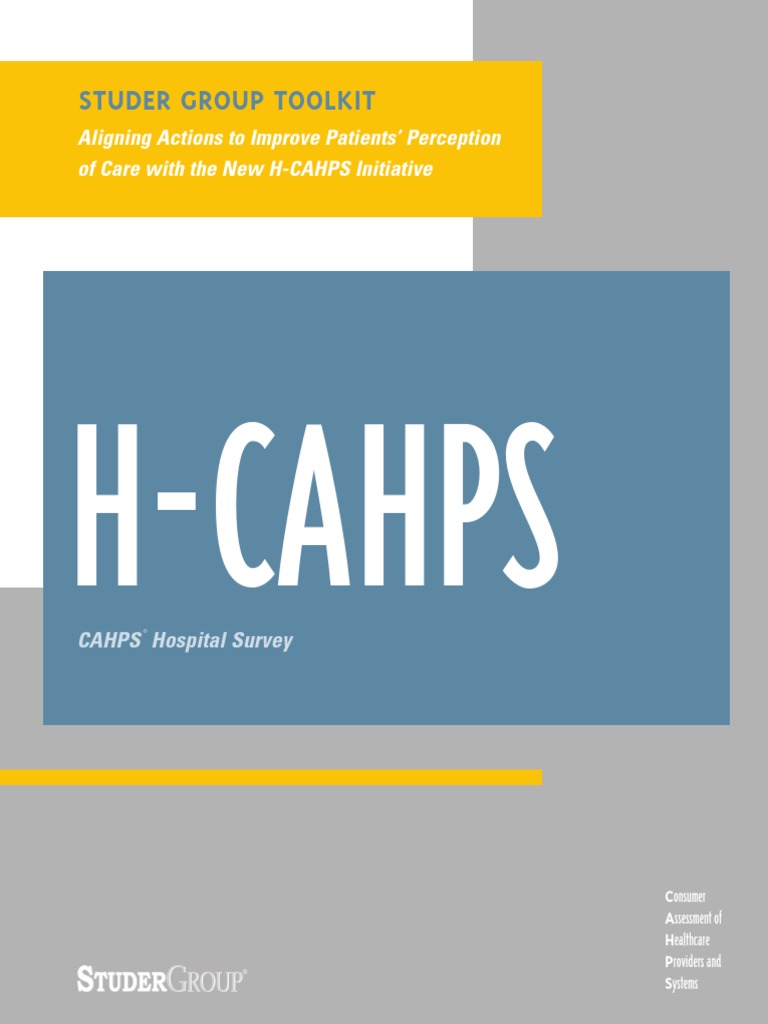 Studer Group Toolkit - Hcahps | Download Free PDF | Patient | Race And ...