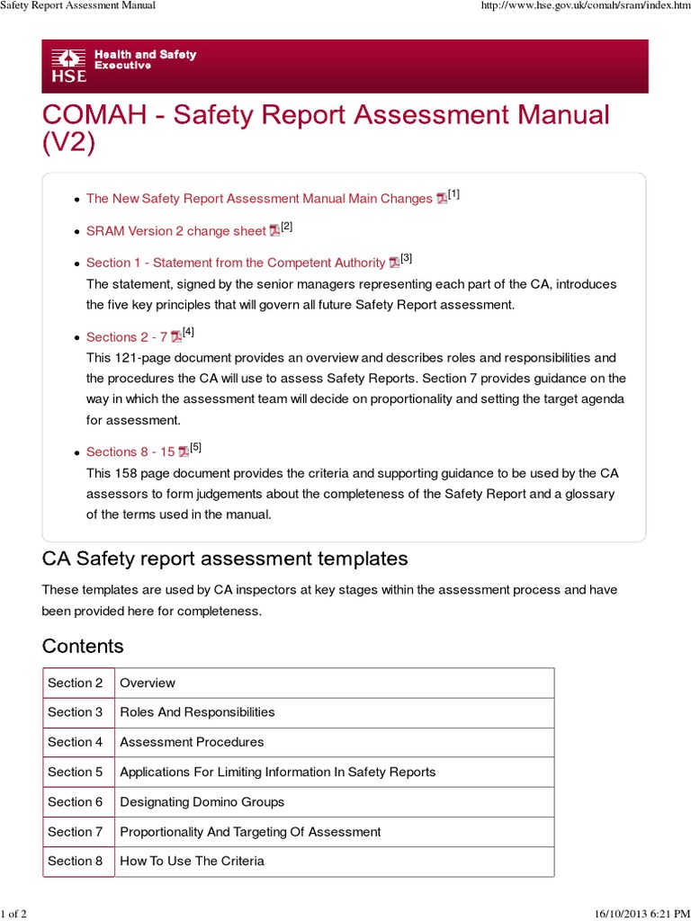 Safety Report Assessment Manual | PDF | Business | Computers